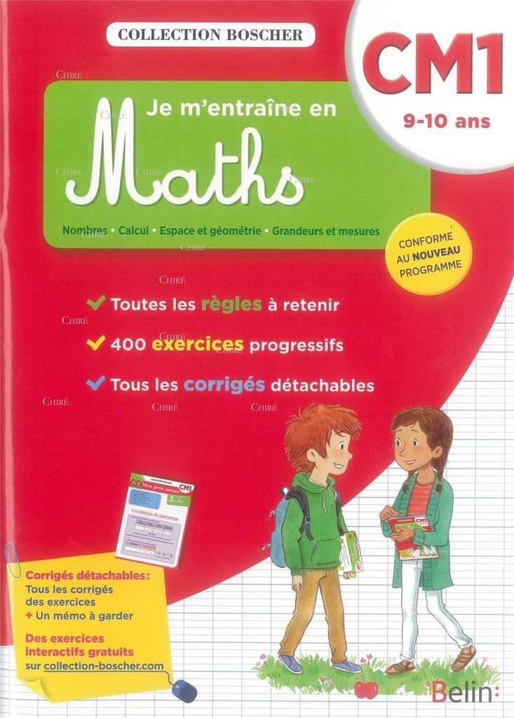 Cahier d´entraînement Boscher CM1 Maths écrit par BOSCHER
